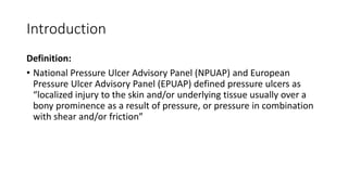 Pressure Ulcers- Pathology and Management | PPTX