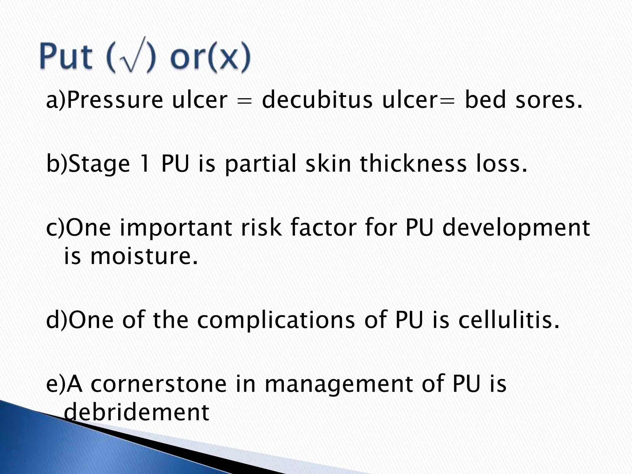 Pressure ulcers presentation | PPSX