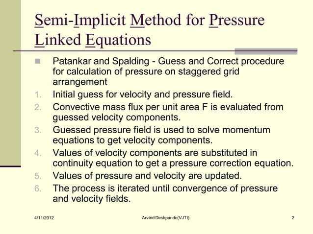 Pressure velocity coupling | PDF | Physics | Science