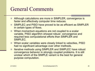 Pressure velocity coupling | PDF