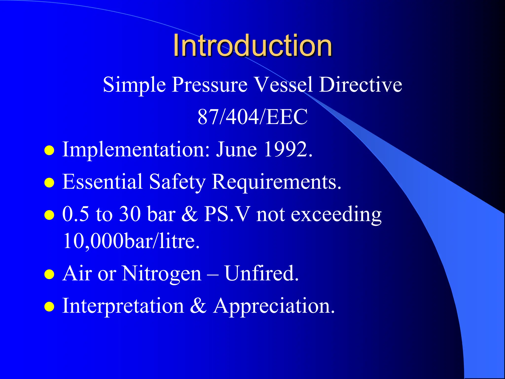 Pressure Vessel Design Presentation. design aspects | PPT