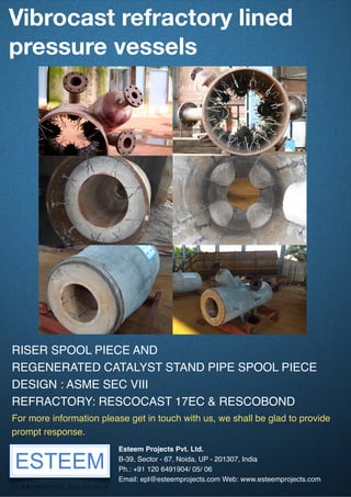 Vibrocast Lined Pressure vessels | PDF