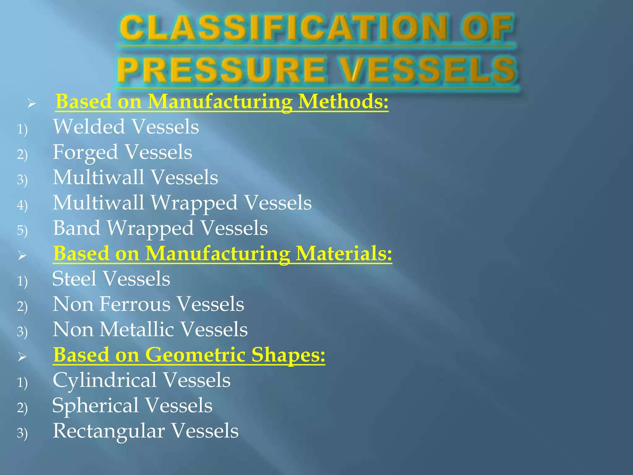 Pressure vessels | PPTX