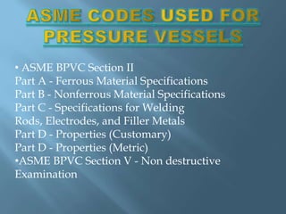 Pressure vessels | PPTX
