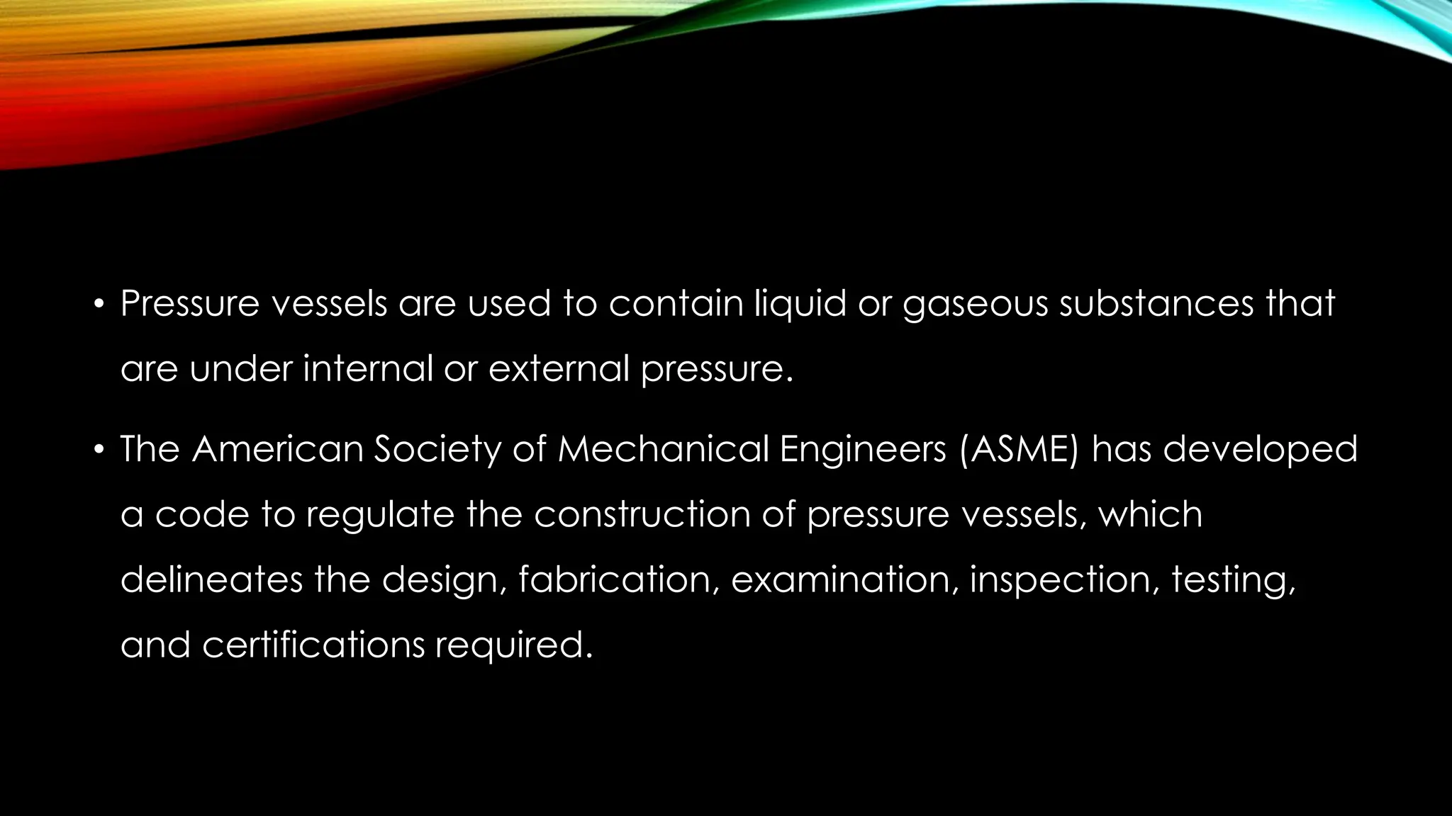 PRESSURE VESSELS Presentation Codes And Standards | PDF