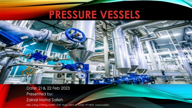 PRESSURE VESSELS Presentation Codes And Standards | PDF