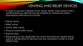 PRESSURE VESSELS Presentation Codes And Standards | PDF