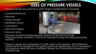 PRESSURE VESSELS Presentation Codes And Standards | PDF