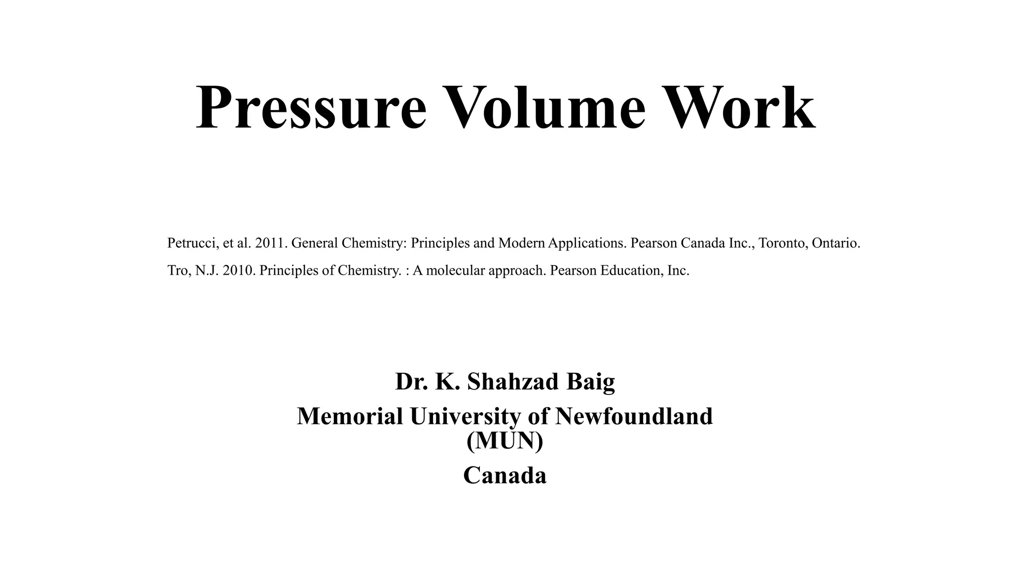 Pressure volume work | PPTX