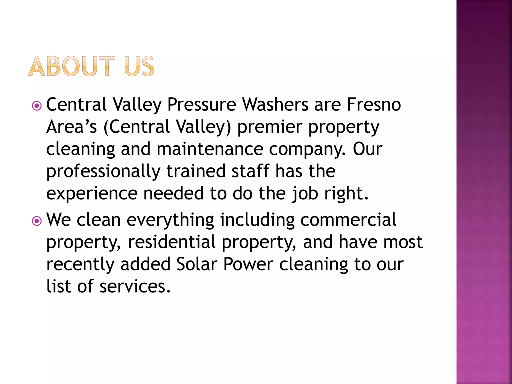 Pressure washing fresno | PPTX