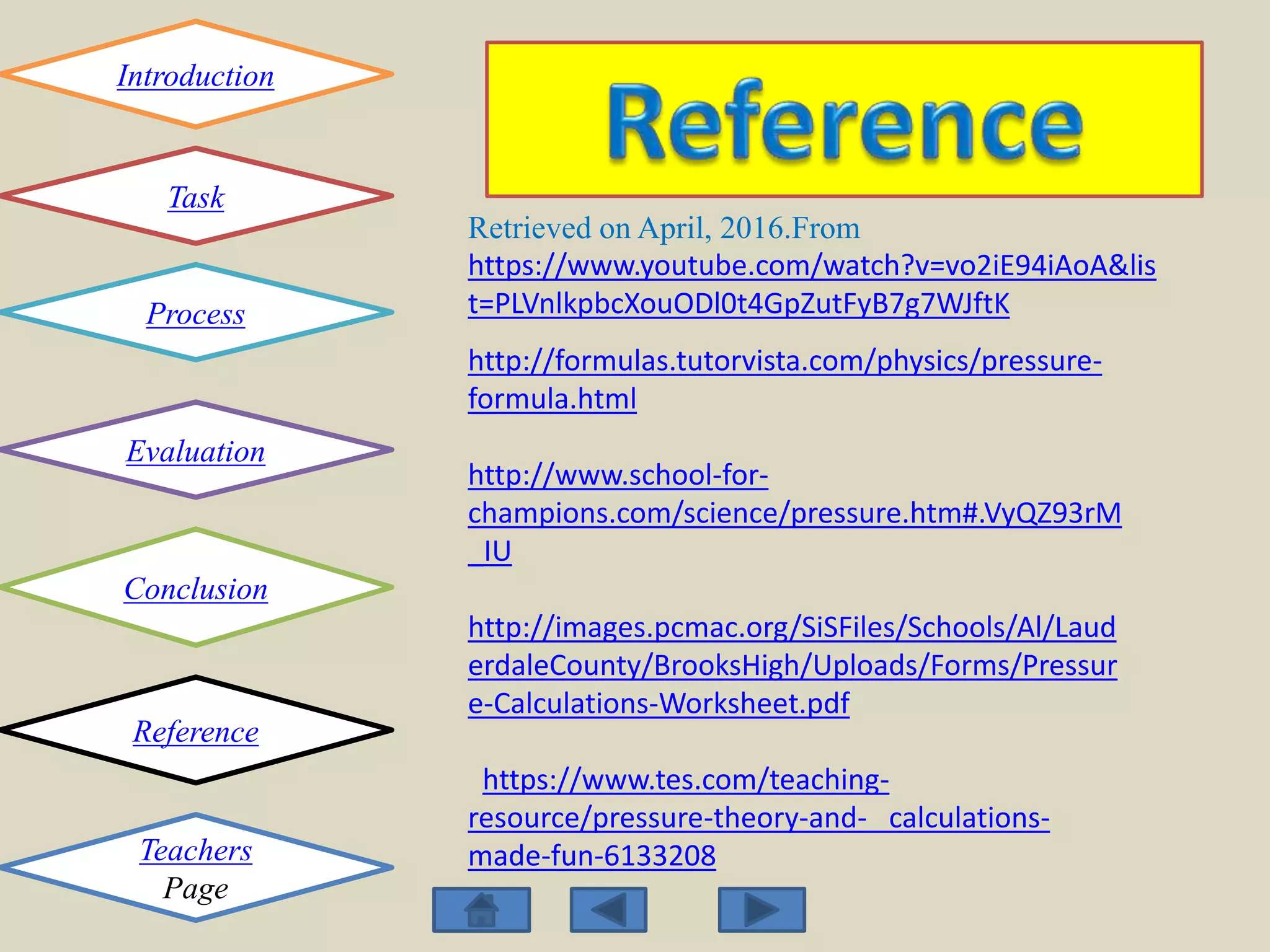 "What is Pressure?" Webquest | PPT