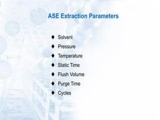 Pressurized accelerated extraction of pollutants | PDF