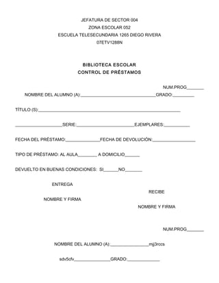 Prestamo Libros Odt