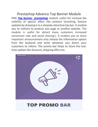 top banner Prestashop | DOCX