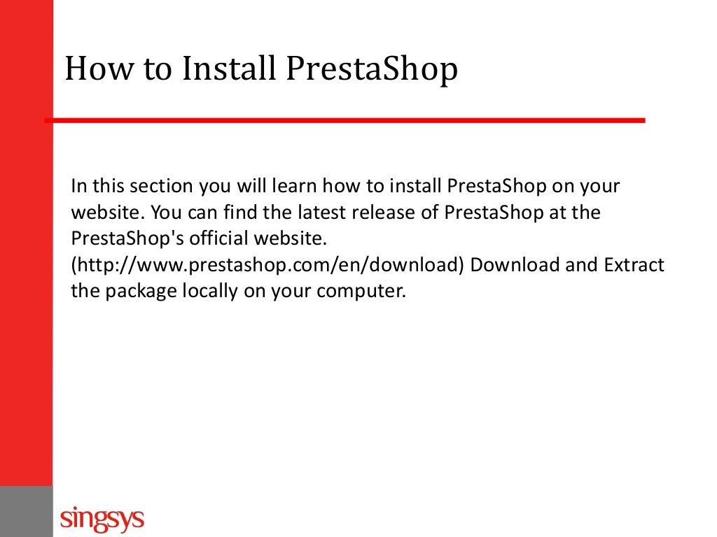 Prestashop Tutorial How To Install Prestashop 3960