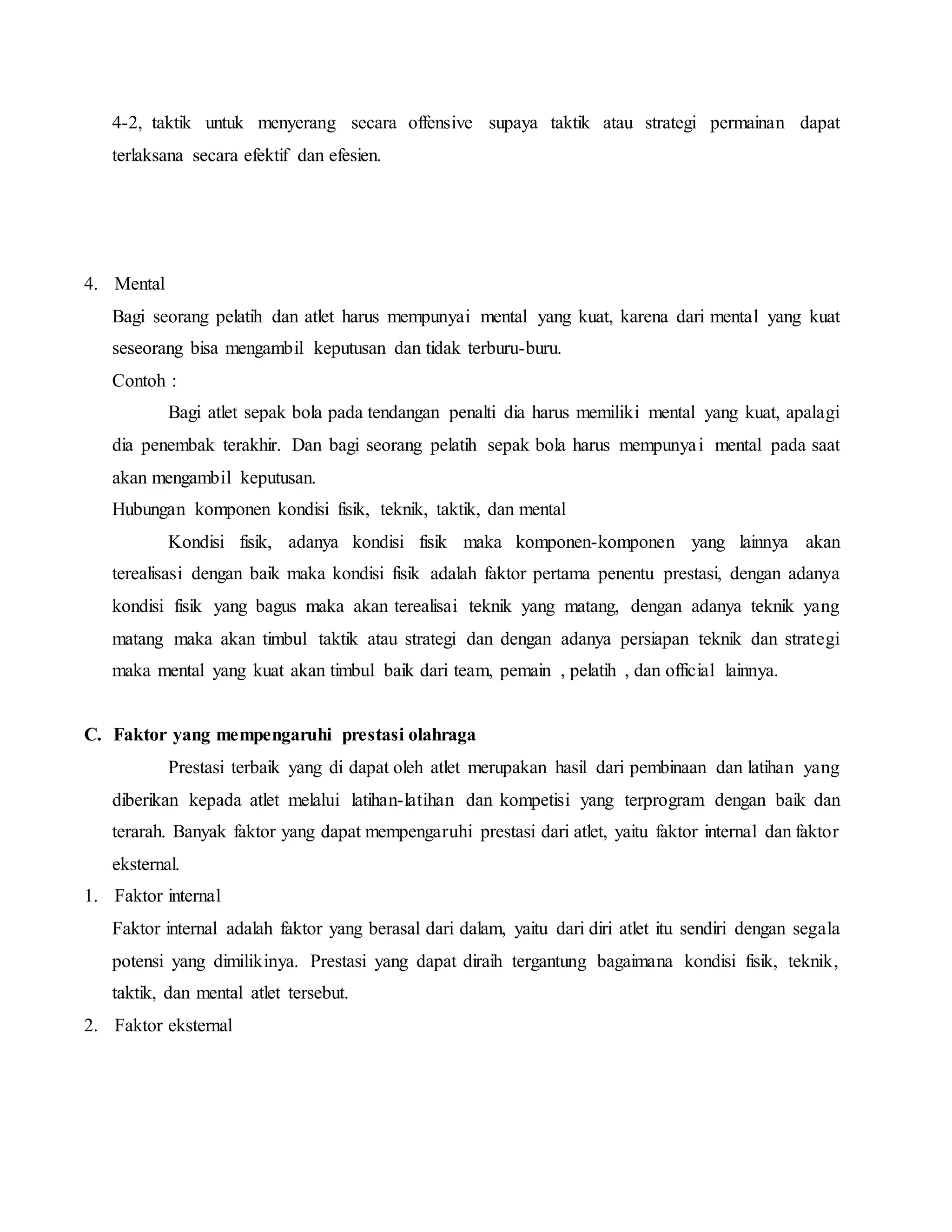 Prestasi olahraga dan olahraga prestasi | DOCX