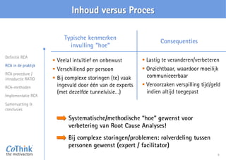 Prestatieverbetering assest door Innovative Root Cause Analysis | PPT