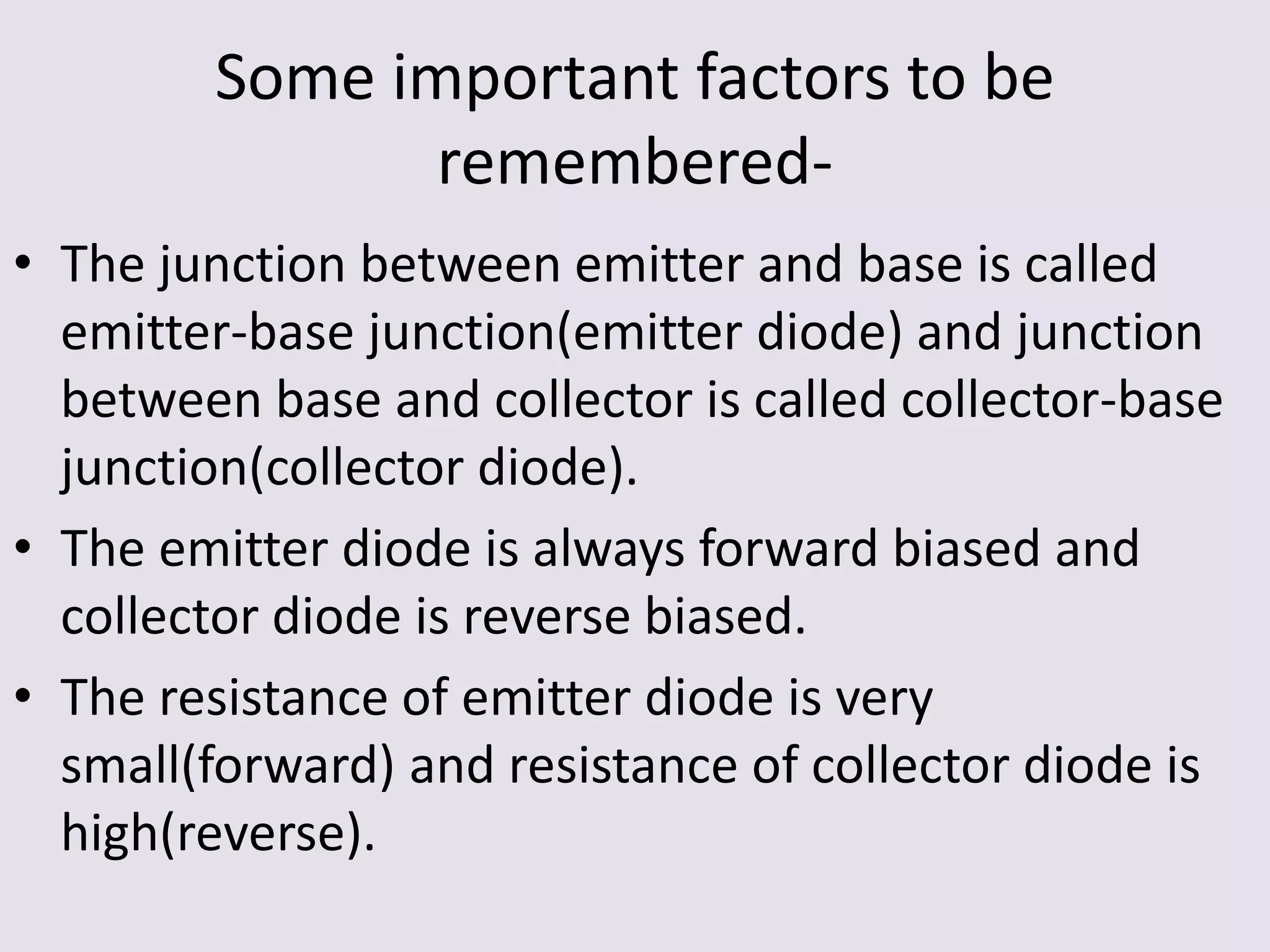 Presentation on bipolar junction transistor | PPTX