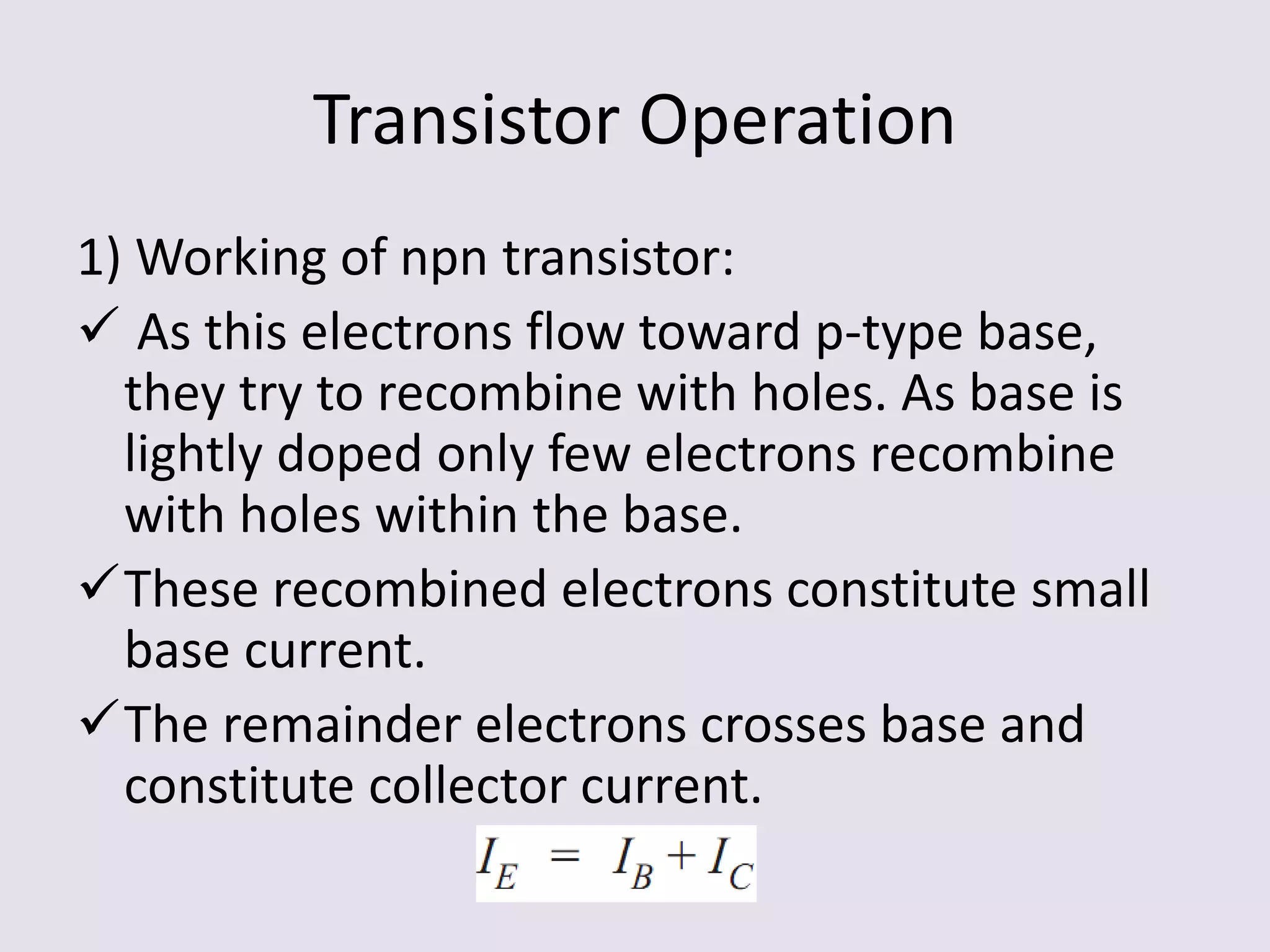 Presentation on bipolar junction transistor | PPTX