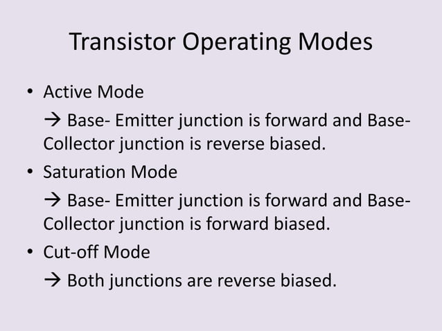 Presentation on bipolar junction transistor | PPTX | Consumer ...
