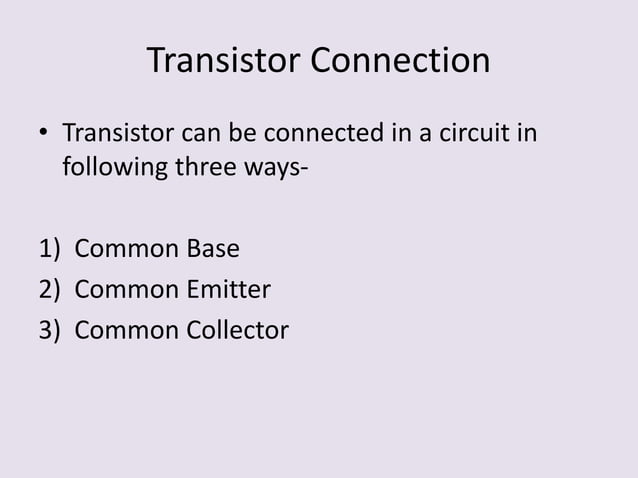 Presentation on bipolar junction transistor | PPTX | Consumer Electronics | Technology & Computing