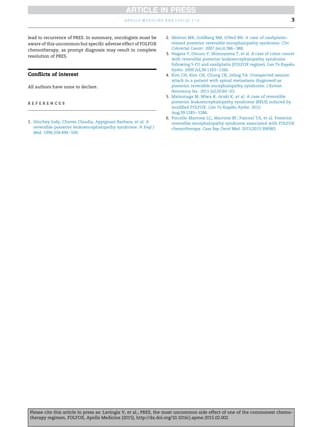 PRES, the most uncommon side effect of one of the commonest ...