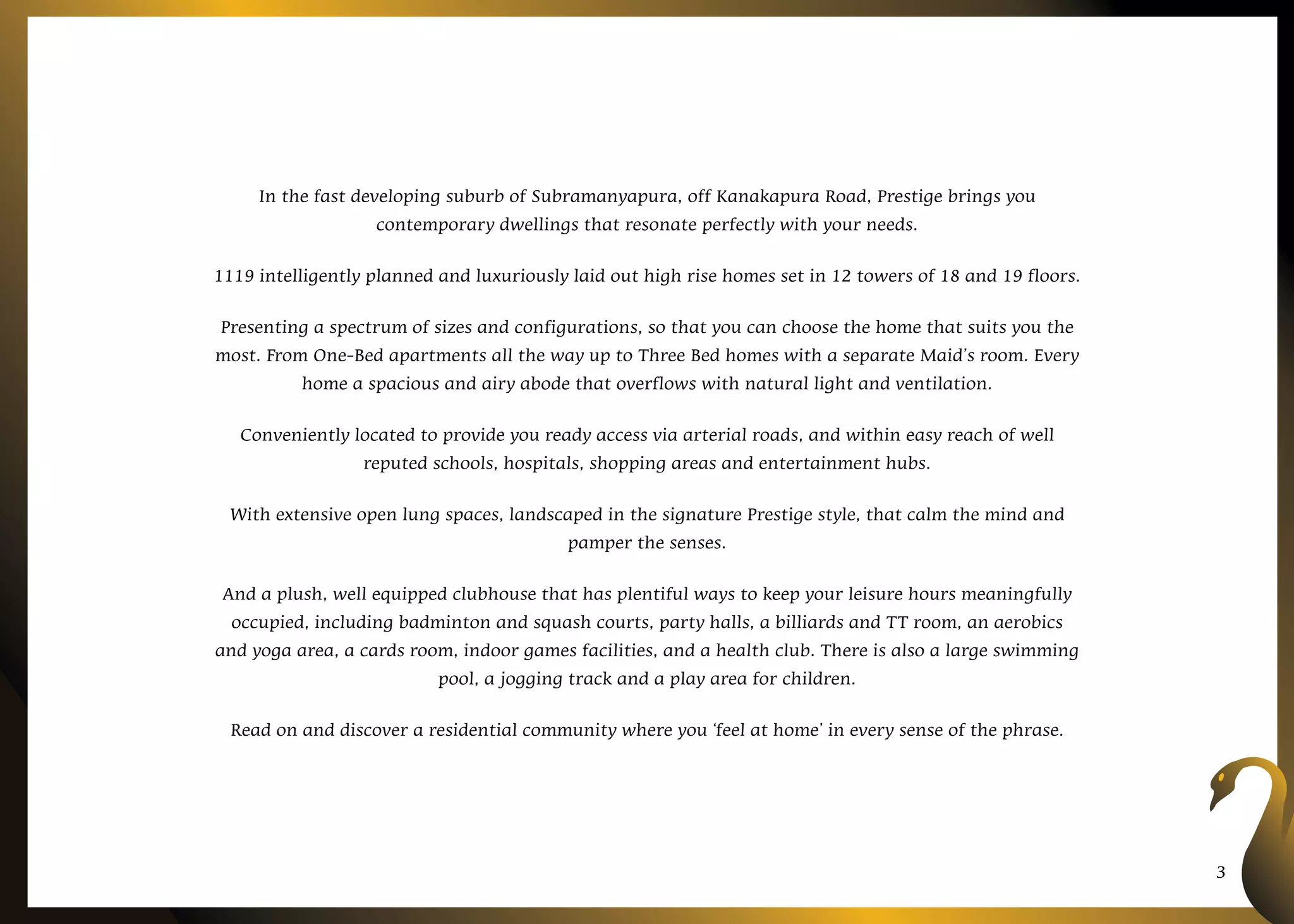 Prestige Lake Ridge Uttarahalli Kanakapura Road Bangalore | PPT