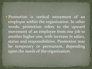 Promotion | Human Resource Management (HRM) - Divyansh Agrawal | PPTX