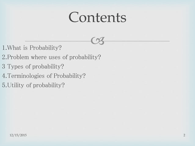 probability ,and its terminologies full description | PPTX | Physics ...