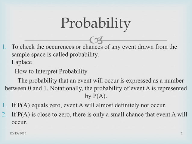 probability ,and its terminologies full description | PPT