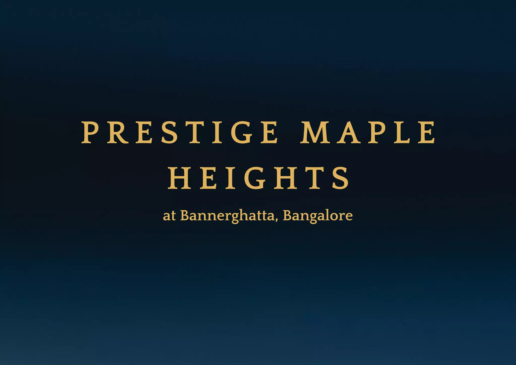 Prestige Maple Heights at Bannerghatta Bangalore - Brochure.pdf