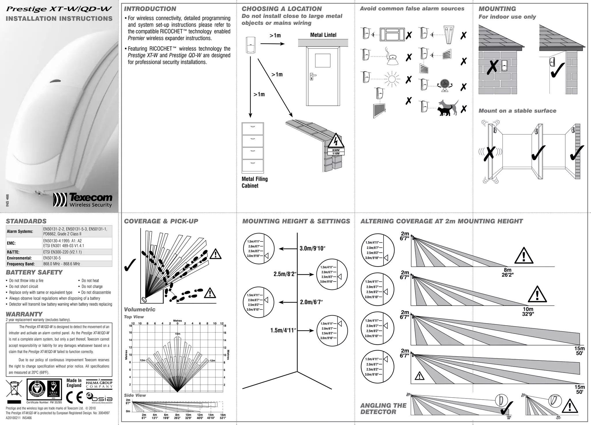 Prestige xt w-installation_instructions | PDF