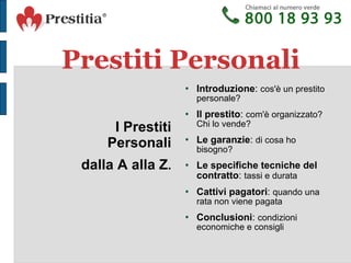 Prestiti personali | PPT