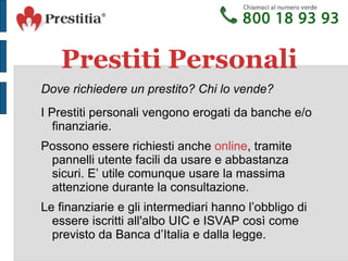Prestiti personali | PPT