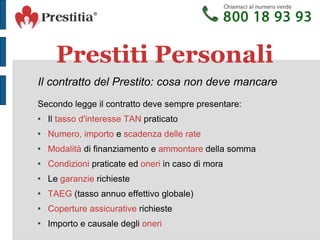 Prestiti personali | PPT