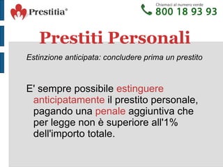 Prestiti personali | PPT