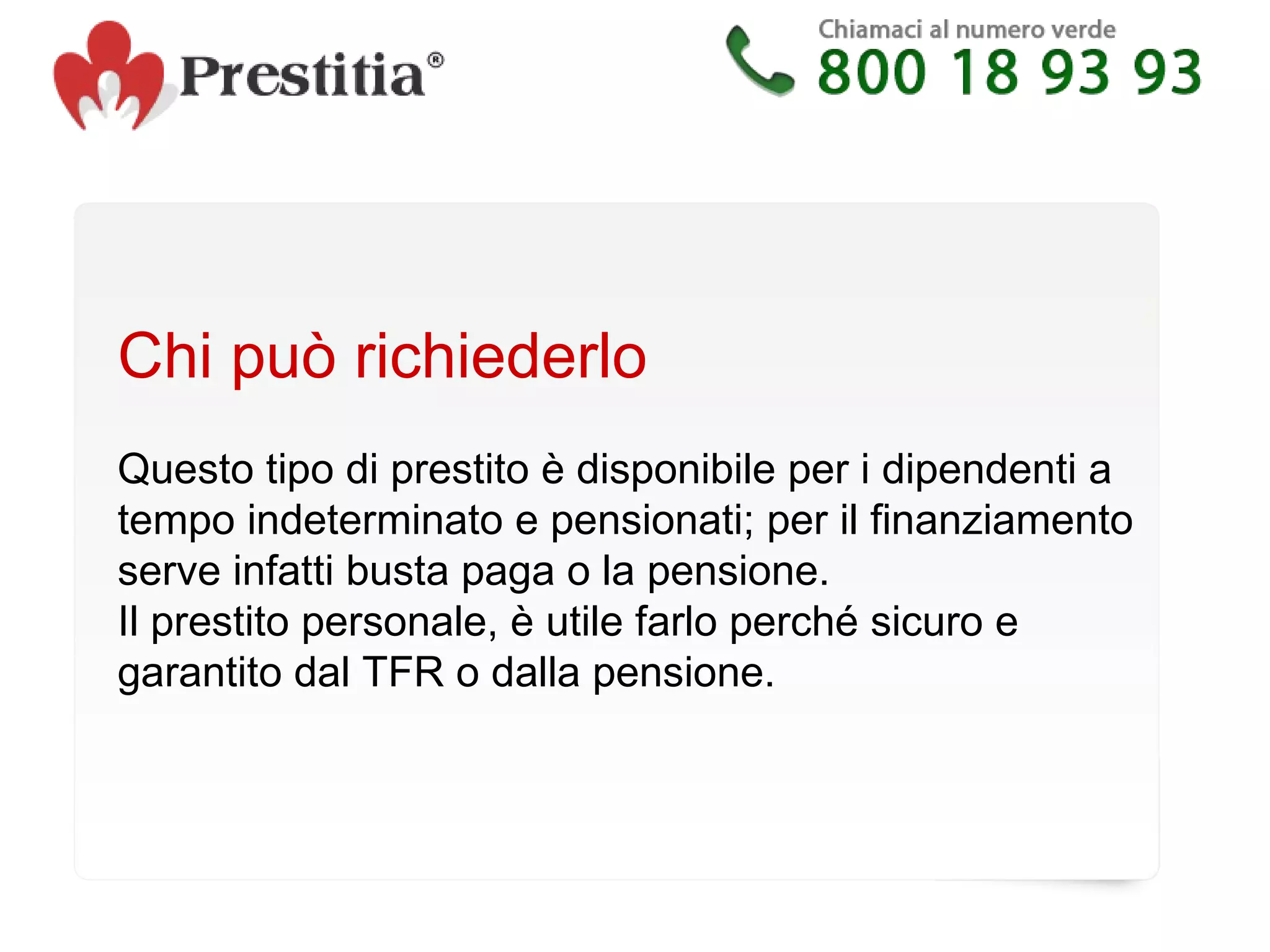 Prestiti dipendenti | PPT