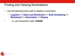Prestiva nomination: SAP IS-OIL TSW, SPW, TRM, GTM | PPT