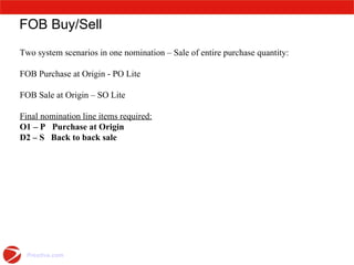Prestiva nomination: SAP IS-OIL TSW, SPW, TRM, GTM | PPT