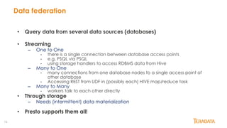 Presto - SQL on anything | PDF