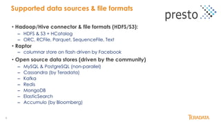 Presto - SQL on anything | PDF