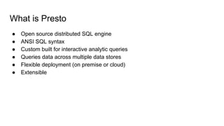 Presto at Hadoop Summit 2016 | PDF