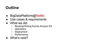 Netflix running Presto in the AWS Cloud | PPT
