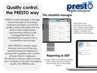 PRESTO Audit Manager | PPT