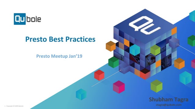 Presto best practices for Cluster admins, data engineers and analysts | PPT