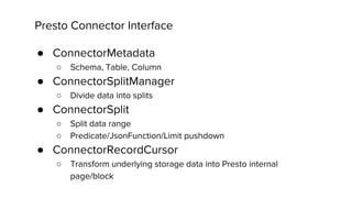 Presto Elasticsearch Connector at Presto Summit | PPT | Free Download
