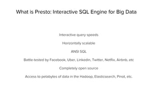 Presto Elasticsearch Connector at Presto Summit | PPT