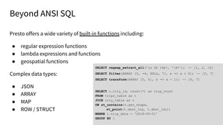 Presto talk @ Global AI conference 2018 Boston | PPT