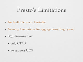 Facebook Presto presentation | PPT