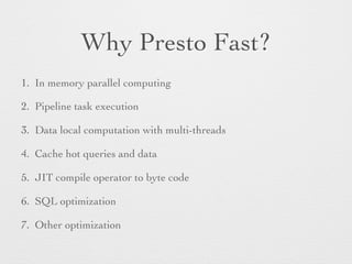 Facebook Presto presentation | PPT